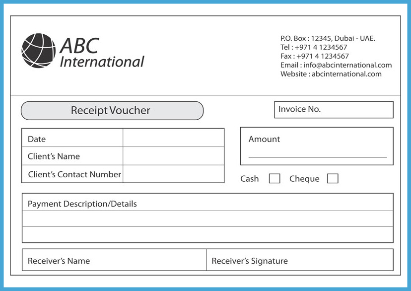 Receipt Voucher Printing - Color Track Printing Center