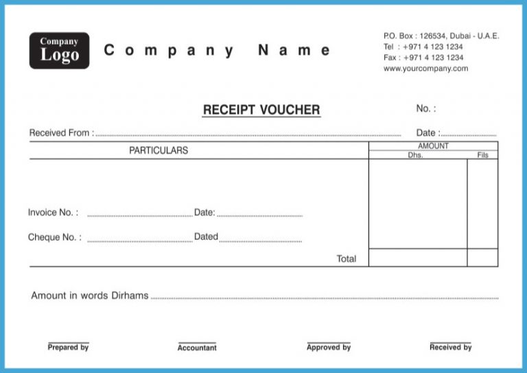 Receipt Voucher Printing - Color Track Printing Center