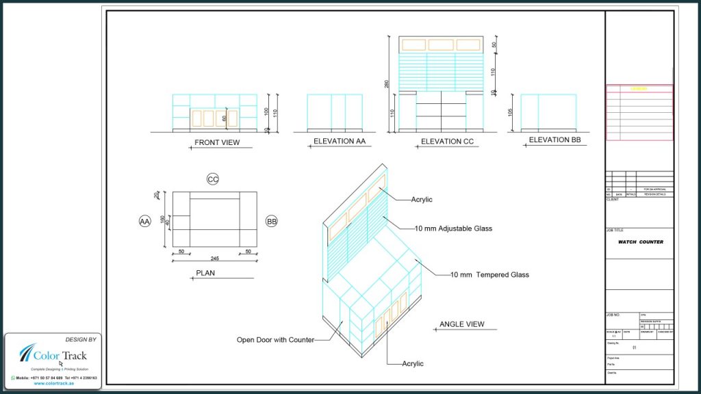 2D CAD Design and Drafting Services - Color Track Printing Center
