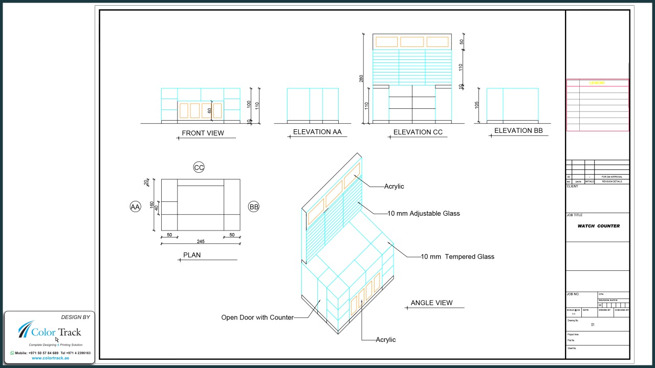 2D CAD Design and Drafting Services - Color Track Printing Center